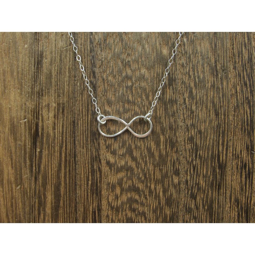 16" Sterling Silver Infinity Symbol Handmade Necklace… - Gem